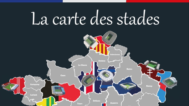 La Carte des Stades – Carte à gratter pour fans de football